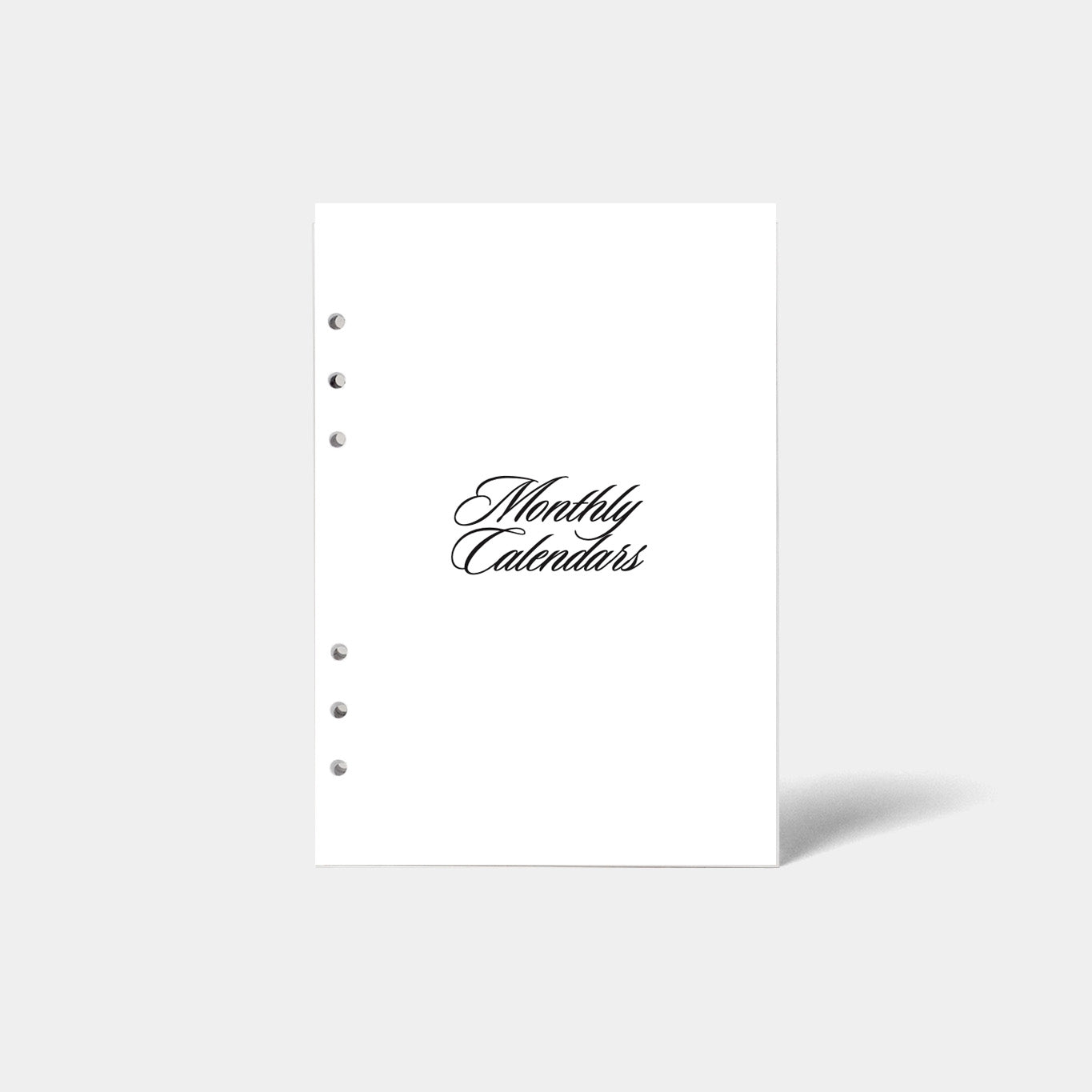 Monthly Calendar Insert (6-Ring) – STIL