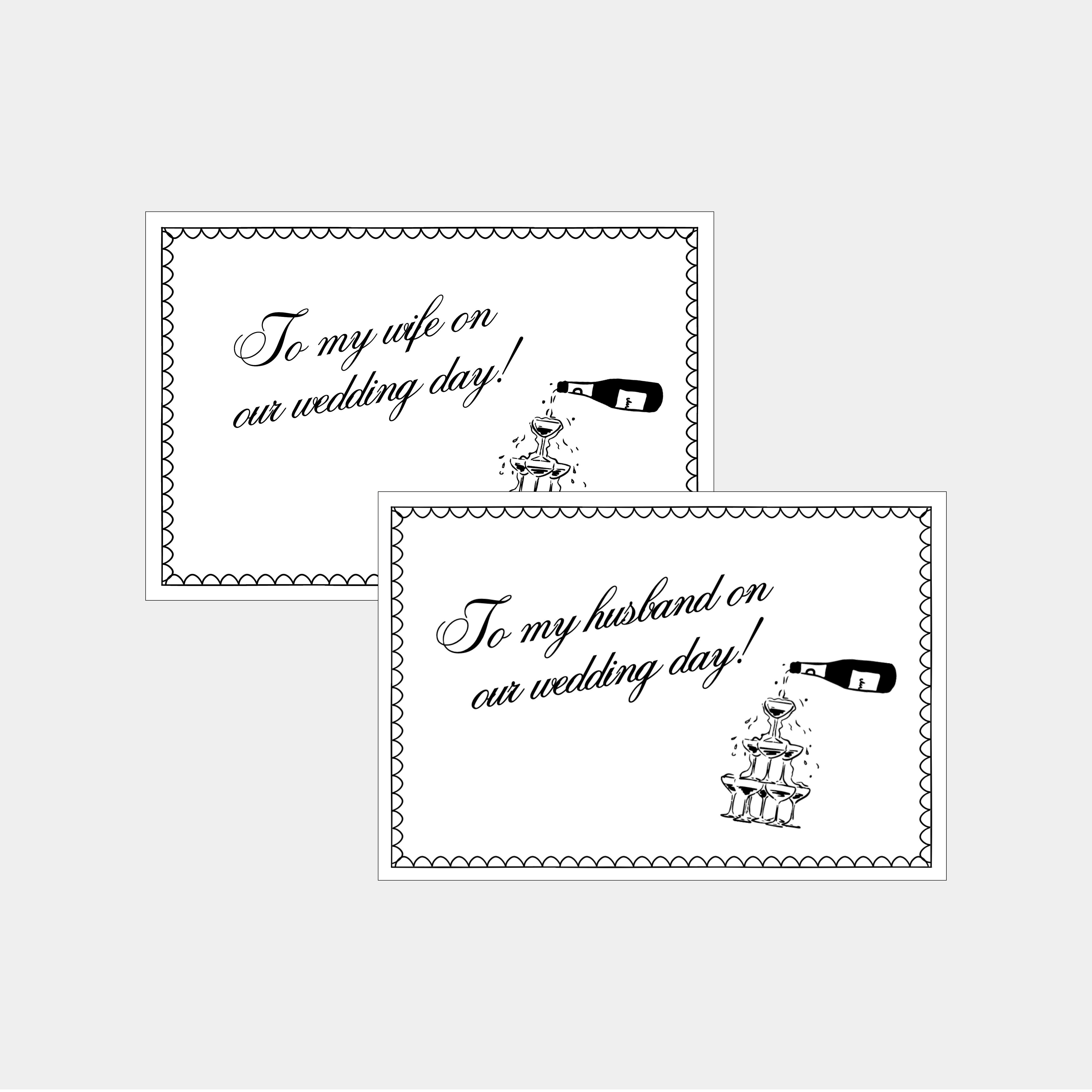 Printable Wedding Day Card – STIL